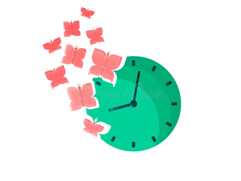 Time to fly. stock illustration. Illustration of drawing - 127638838