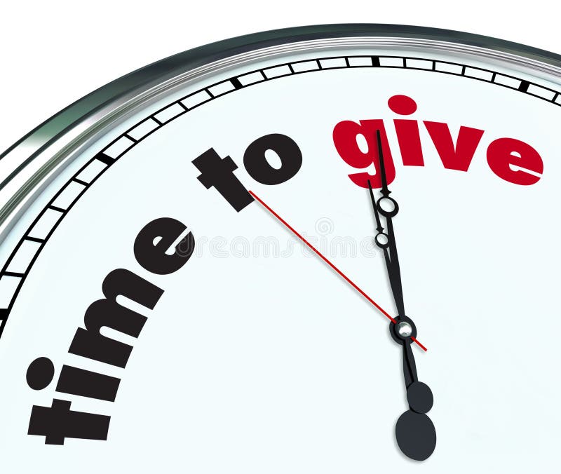 Time To Give - Ornate Clock Stock Illustration - Illustration of ...