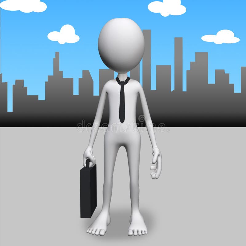 Time to go back work stock illustration. Illustration of male - 20769229