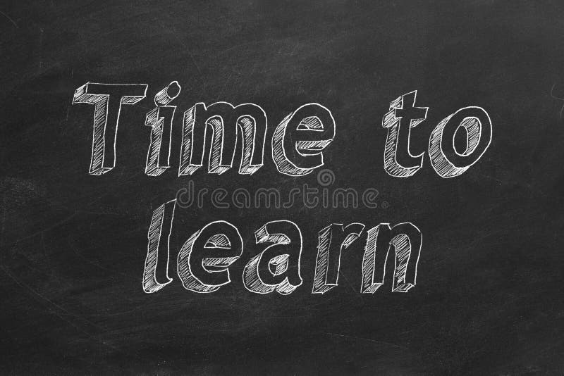 Time to learn stock illustration. Illustration of handwriting - 146142899
