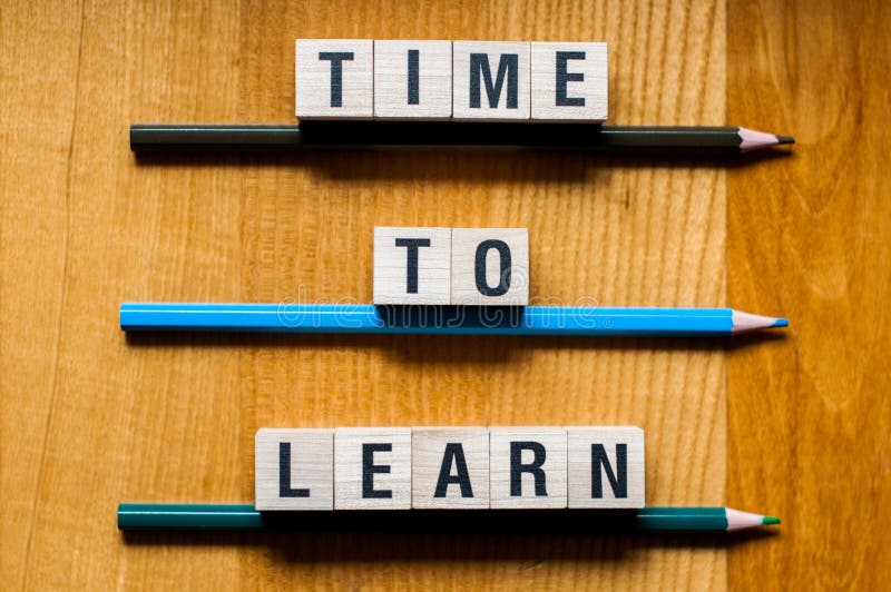 Time To Learn Words Concept Stock Image - Image of reading, information ...