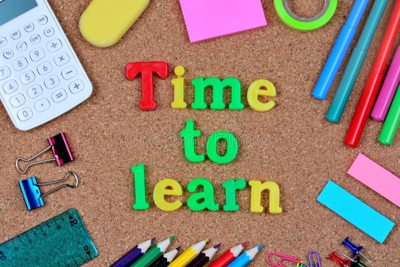 Time to learn words stock image. Image of plan, development - 82884105