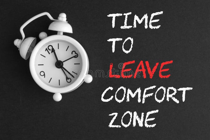 Time to leave comfort zone stock photo. Image of attitude - 307064486