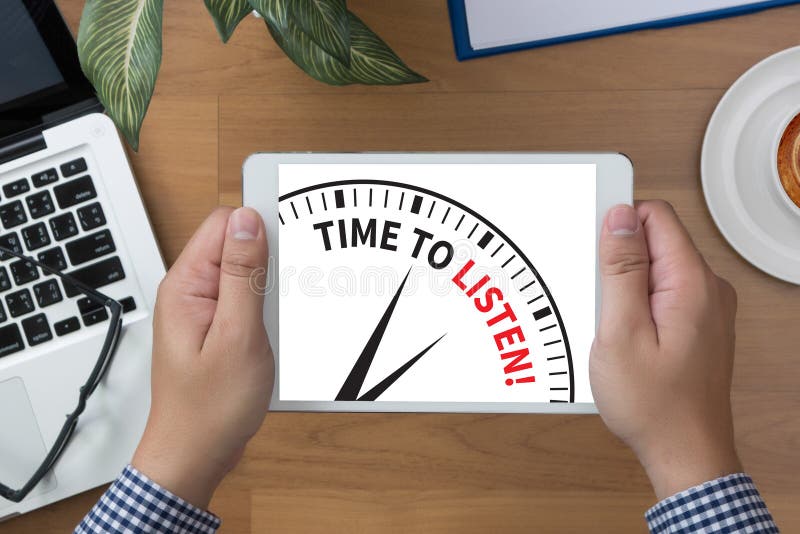 Time to listen! stock photo. Image of obey, listen, information - 71224466