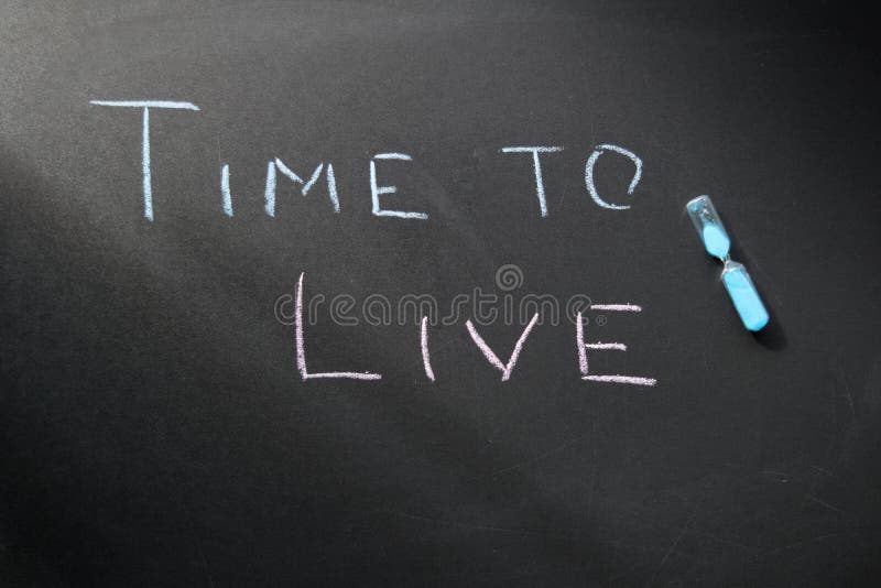 Time to live and hourglass stock image. Image of present - 91861757