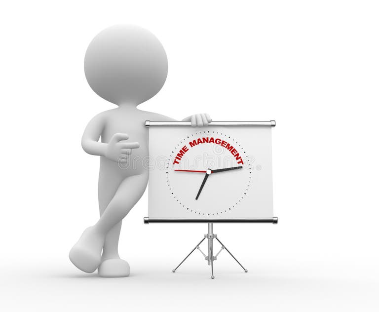 3d Man Time Management Text Clock Stock Illustrations – 28 3d Man Time ...