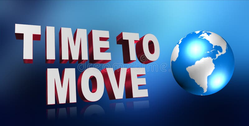 Time to move background stock illustration. Illustration of business ...
