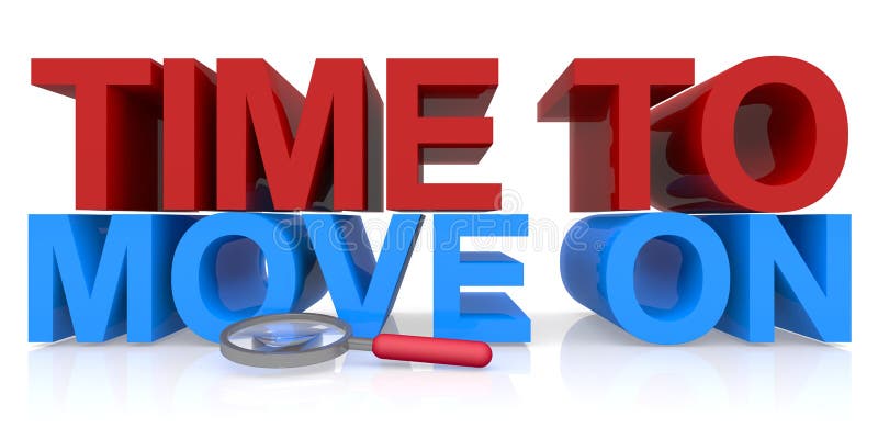 Time to move on white stock illustration. Illustration of change ...