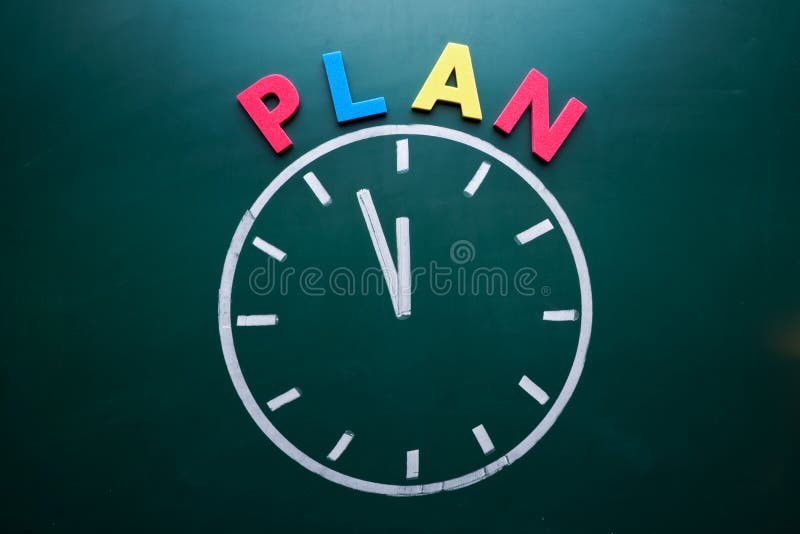 Time to plan concept stock photo. Image of improvement - 30152548