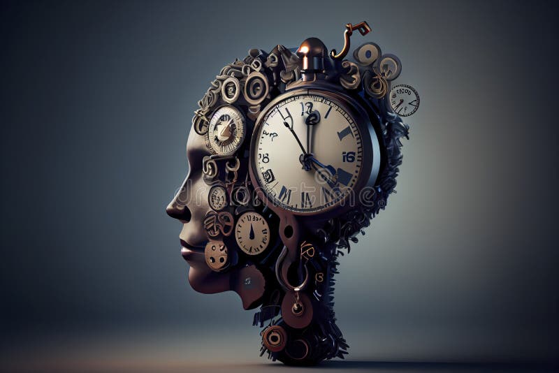 Time To Plan and Implement Business Concept, Action Group of Clocks in ...