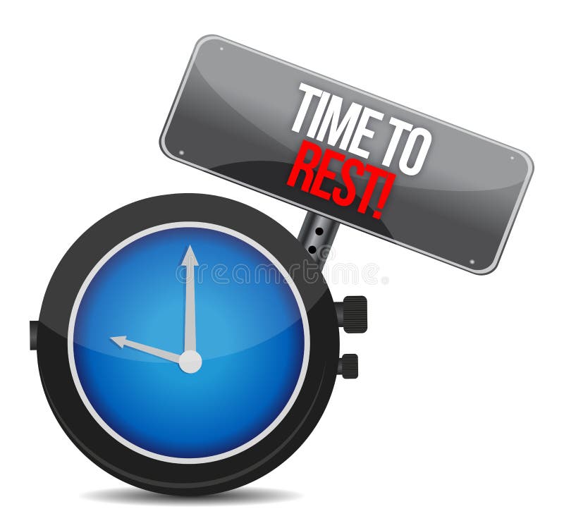 Time to rest concept stock illustration. Illustration of vacation ...