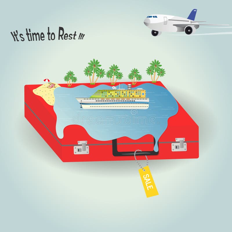Time To Rest.Vector Illustration Stock Vector - Illustration of planet ...