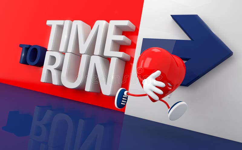 Time To Run stock photo. Image of health, white, activity - 55350842