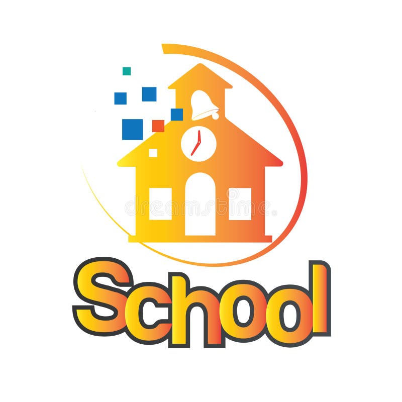 Time to School stock vector. Illustration of building - 81263139