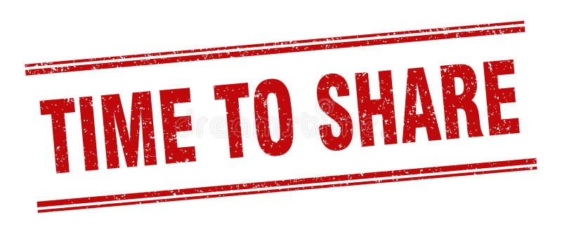 Time To Share Stamp. Time To Share Square Grunge Sign Stock Vector ...