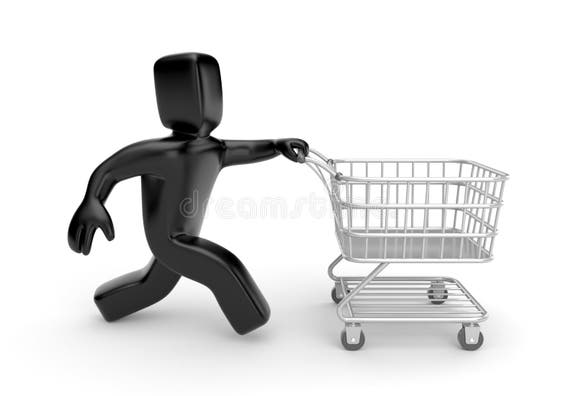Time to shopping stock illustration. Illustration of people - 27342650