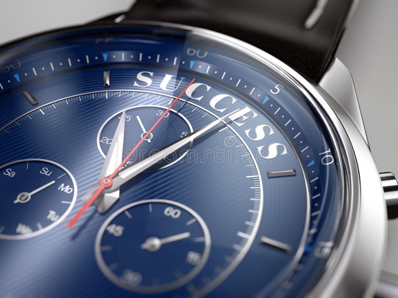 Time to success concept stock illustration. Illustration of advancement ...