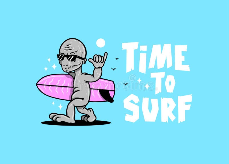 Alien Surfing Stock Illustrations – 142 Alien Surfing Stock ...