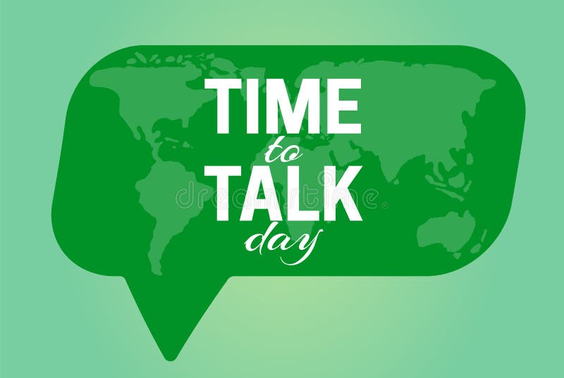 Time To Talk Day Background Illustration Design Stock Vector ...