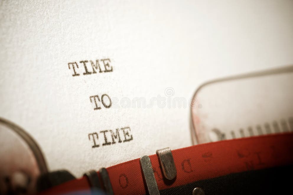 Time to time text stock photo. Image of typescript, word - 272579288