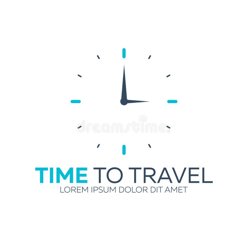 Time To Travel. Travel Logo. Vector Flat Illustration. Stock ...