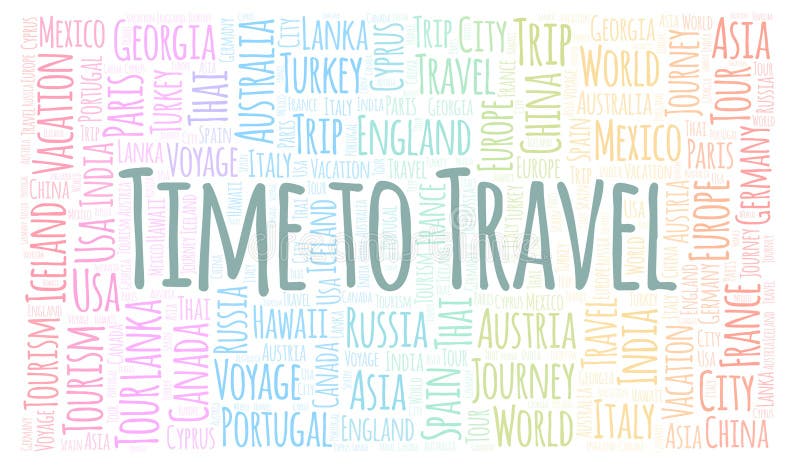 Travel Art Word Beach and Sea Vector Stock Vector - Illustration of ...