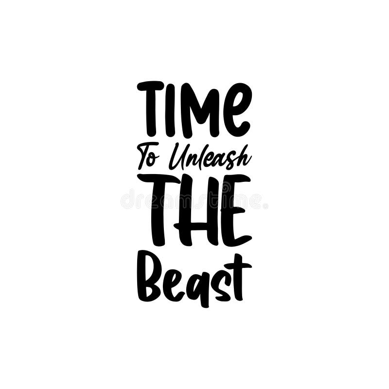 Unleash the Pen Lettering Vector Design Stock Illustration ...