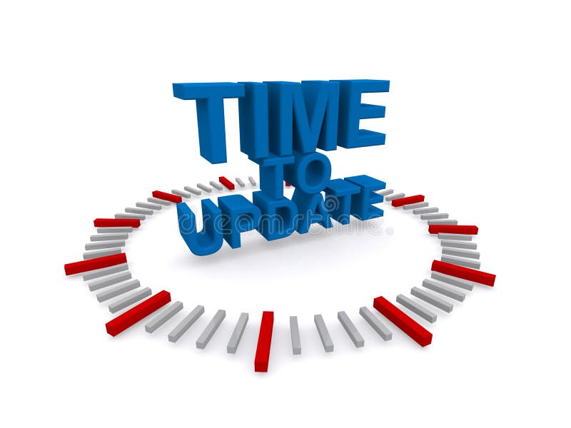 Time to Update stock illustration. Illustration of technology - 86148780