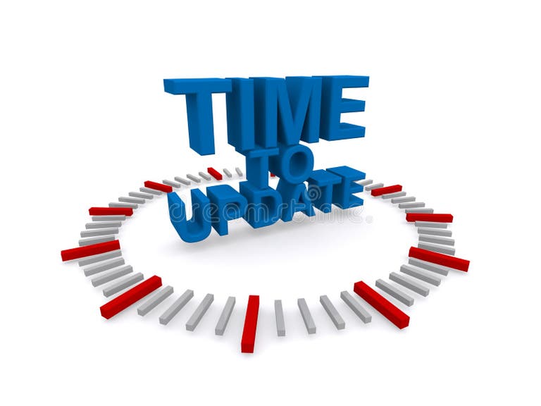 Time to Update stock illustration. Illustration of technology - 86148780