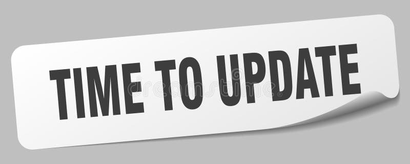 Update Sticker. Update Label Stock Vector - Illustration of isolated ...