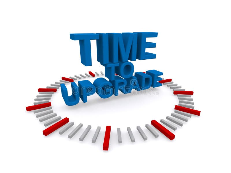 Time to upgrade stock illustration. Illustration of conceptual - 86149048