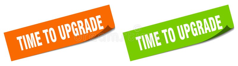 Time To Upgrade Red 3d Realistic Paper Speech Bubble Stock Vector ...
