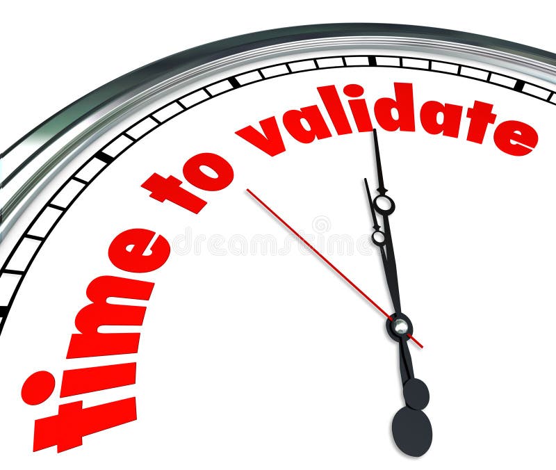 Time To Validate Words Clock Confirm Check Verify Results Stock ... Time To Validate Words Clock Confirm Check Verify Results Stock ...