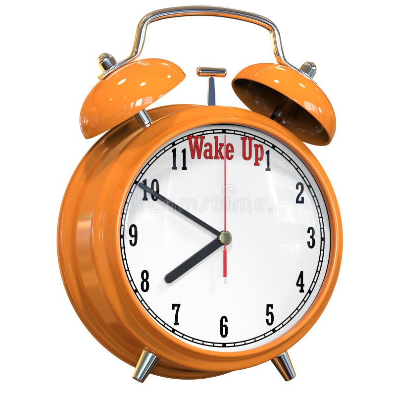 Time to wake up stock illustration. Illustration of rendering - 38151557
