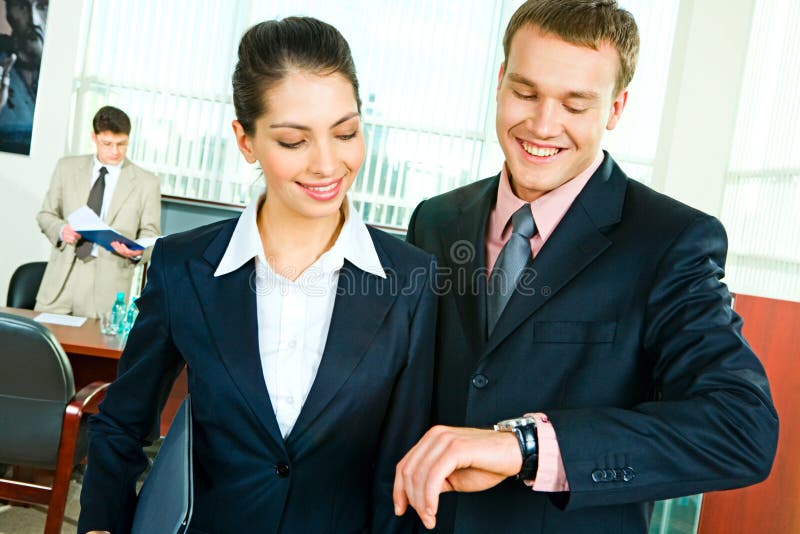 Time to work stock photo. Image of friendly, employee - 4647630