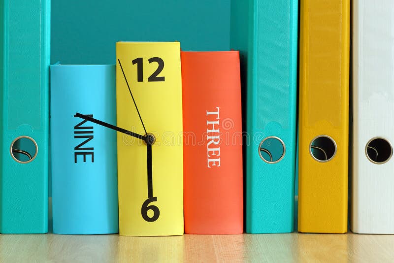 Time to work stock image. Image of desk, inside, yellow - 46129749