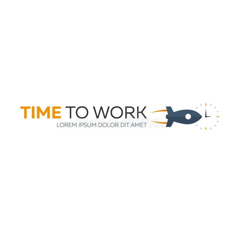 Time Management. Time Logo. Vector Flat Illustration. Stock ...