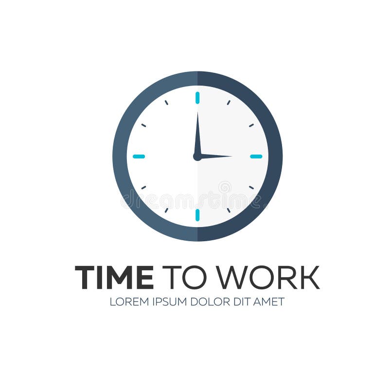 Time Management. Time Logo. Vector Flat Illustration. Stock ...