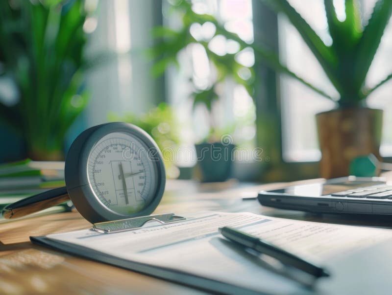 Time Tracking in Office Setting Stock Image - Image of time ...