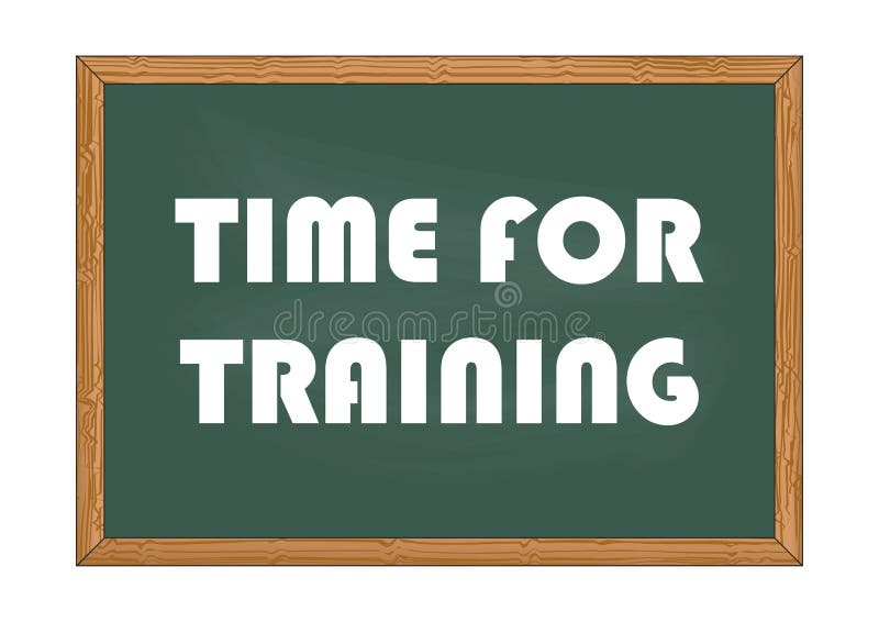 Time for Training. Chalkboard Business Notice Stock Vector ...