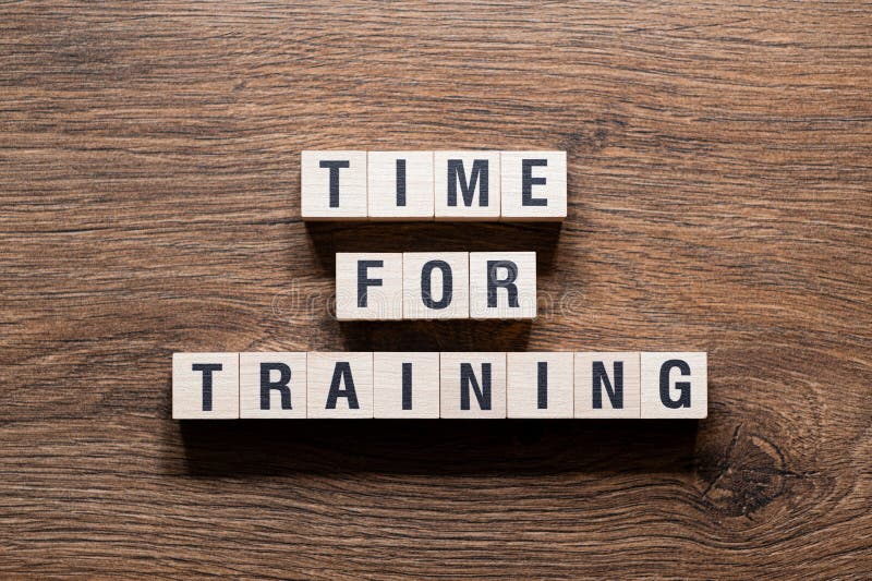 Time for Training - Word Concept on Building Blocks, Text Stock Image ...