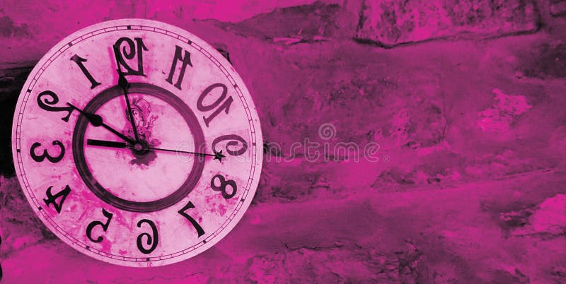 Time Travel Backwards Wall Clock Stock Photo - Image of clock, time ...