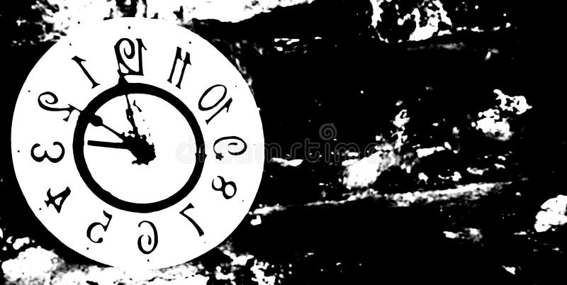 Time Travel Backwards Wall Clock Stock Image - Image of travel, wall ...