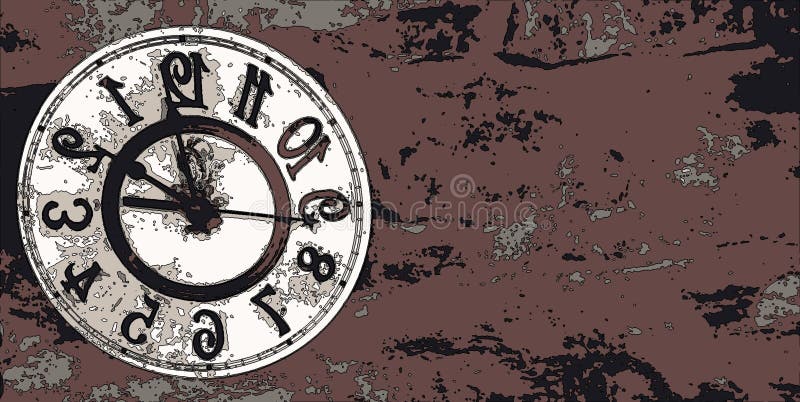 Time Travel Backwards Wall Clock Stock Image - Image of travel, time ...