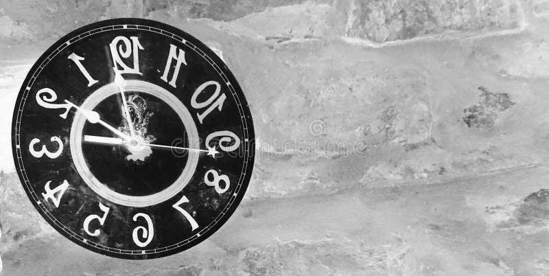 Time Travel Backwards Wall Clock Stock Image - Image of wall, time ...