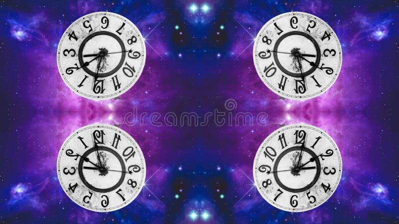 Time Travel Clock Face Abstract Background Stock Photo - Image of ...