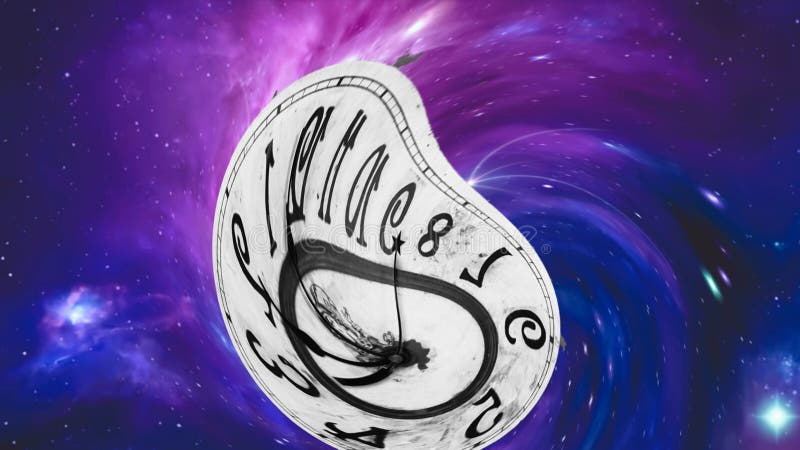 Time Travel Clock Face Abstract Background Stock Illustration ...