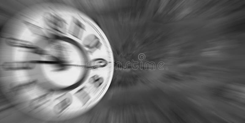 Time Travel Clock Fourth Dimension Stock Illustration - Illustration of ...