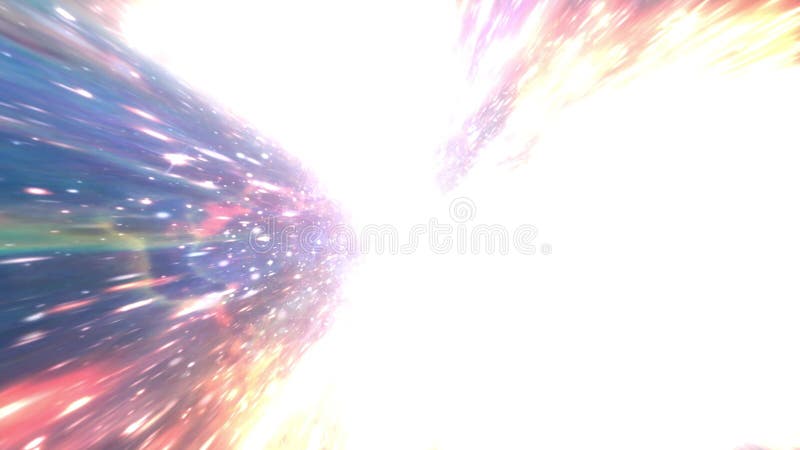 Time Travel Jump in Colorful Hyper Space Burst Warp Stock Footage ...