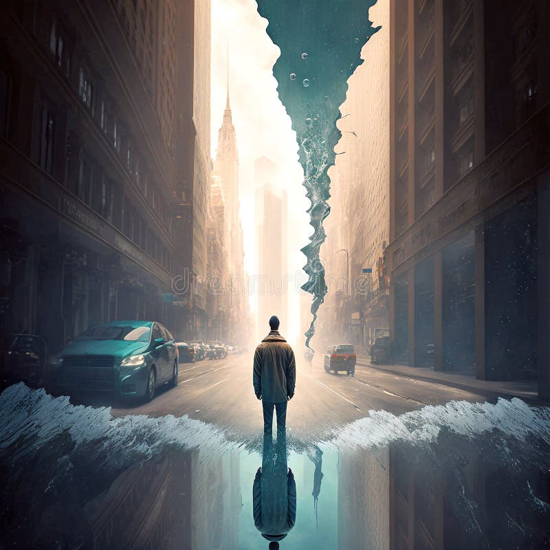 Time Travel, Parallel Universe, Sci-fi Illustration Stock Illustration ...